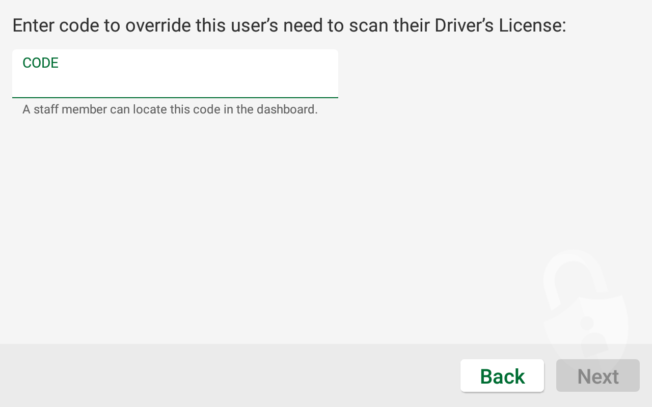 Driver's License Scan