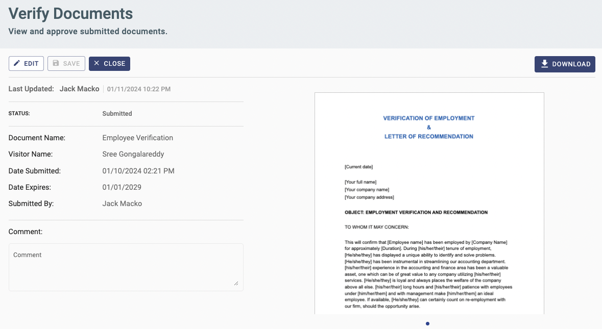 Submitting Documents Through SPEX