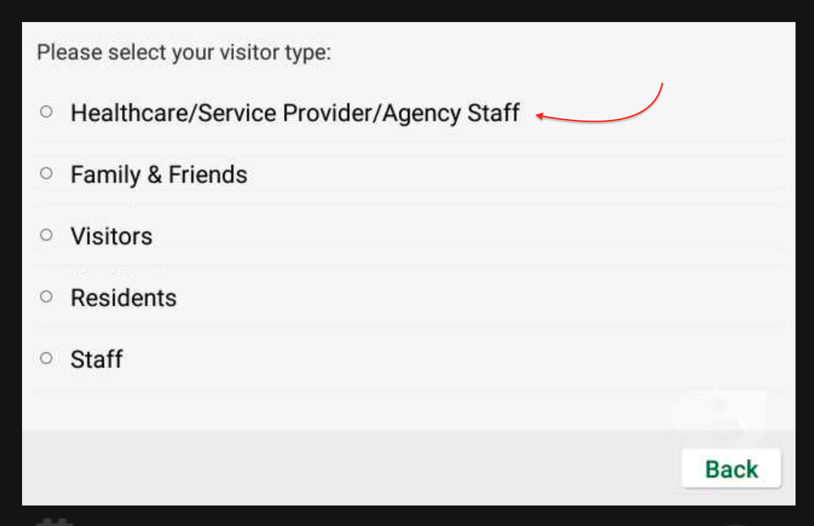 Agency Staff Sign-In and Sign-Out