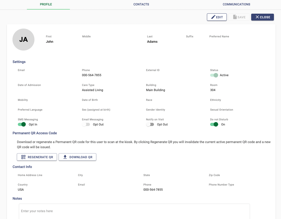 Managing Your Resident Roster